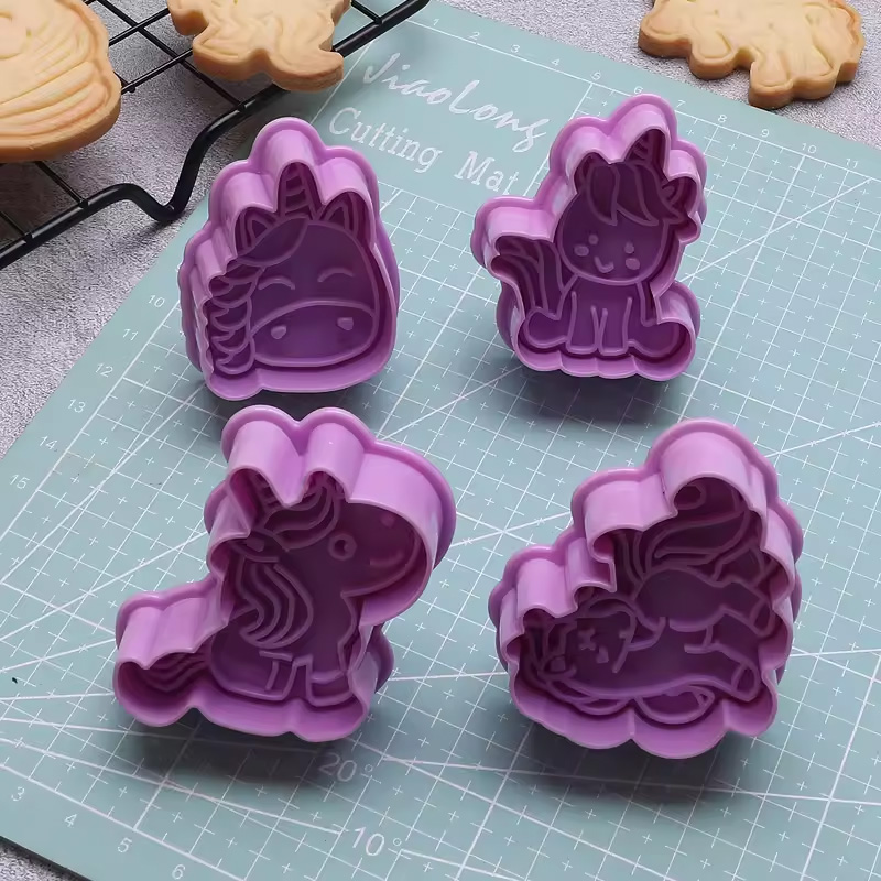 Custom Cookie Cutter Stamp Embossers Plastic Cookie Cutter