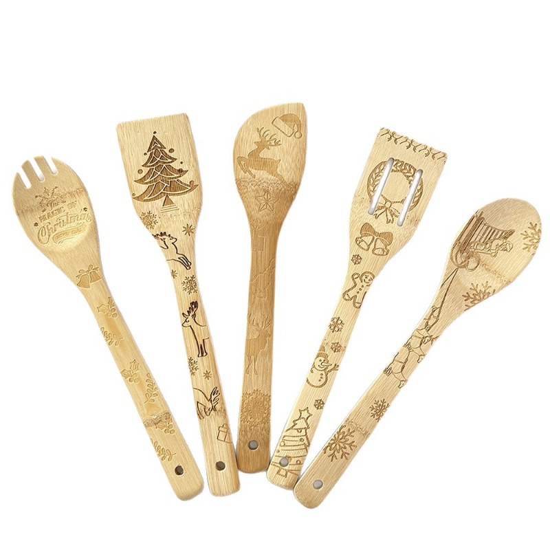 Custom Bamboo Kitchen Utensil Set Factory