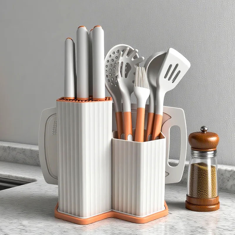 Wholesale Silicone Kitchenware With Kithen Knife And Cutting Board